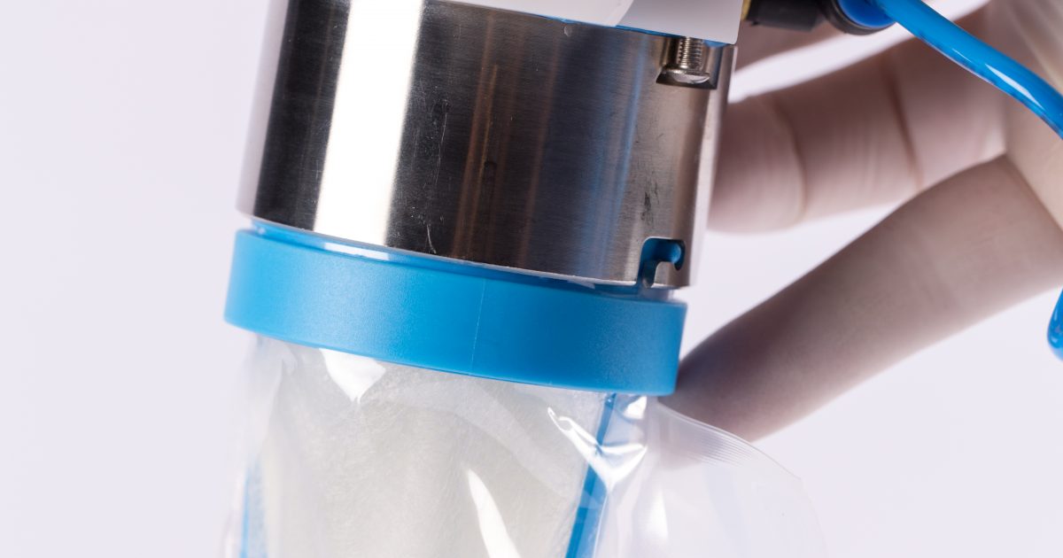 Blue collection cone for Collectis - IMV Technologies Global