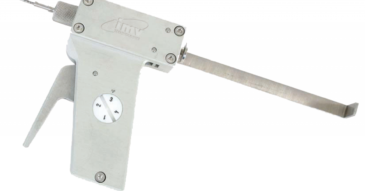 AI gun for 0.5 mm straws with volumetric system - IMV Technology Global